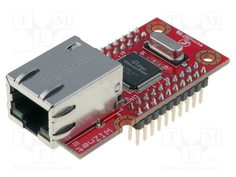 Wiz812mj Wiznet Module Ethernet Comp W5100 3 3vdc Spi Pin
