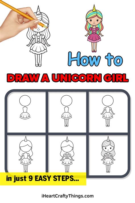 How To Draw A Unicorn Girl Step By Step Guide Artofit