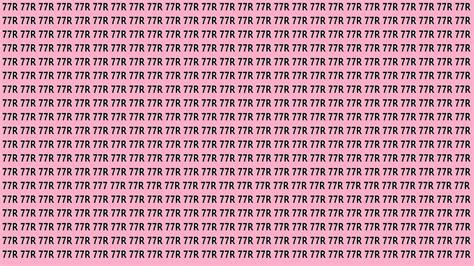 Optical Illusion Iq Test Brain Test Can You Find 777 In 15 Seconds