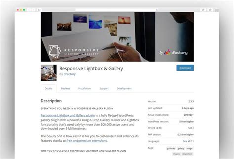 Responsive Lightbox And Gallery Plugins Light Box Wordpress Gallery