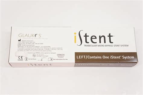 Glaukos Gts100l Istent Trabecular Micro Bypass Stnt System Left X