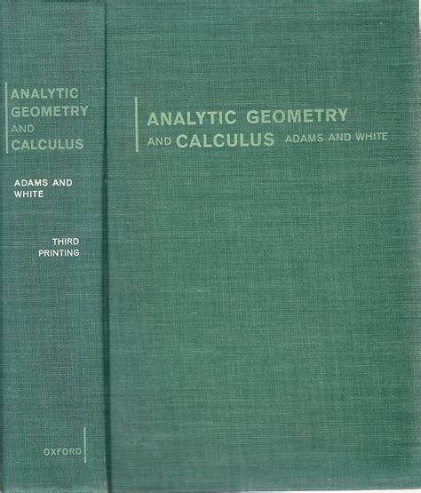 Analytic Geometry And Calculus Books Amazon Ca