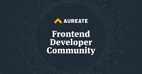 Frontend Dev Community By Aureate Labs