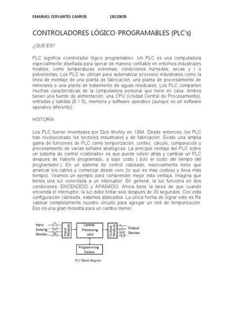 controladores lógicos programables plc pdf controlador lógico