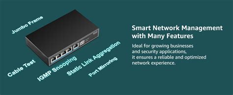 5 Port 2 5g Base T Smart Web Ethernet Switch Managed With 10gbps Sfp Port