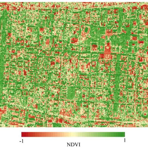 Calculated Ndvi For Subset Area Based On Geoeye 1 Data Download