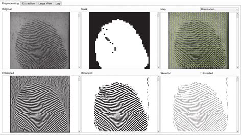 Visualization Of Fingerprint Preprocessing Stages Download