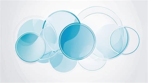 Abstract Design Featuring Overlapping Blue Circles Creating A Modern And Soothing Visual Effect