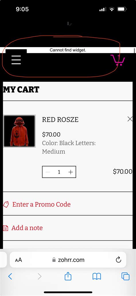 Dont Know How To Get Rid Of The “cant Find Widget Bar” On The Top Of