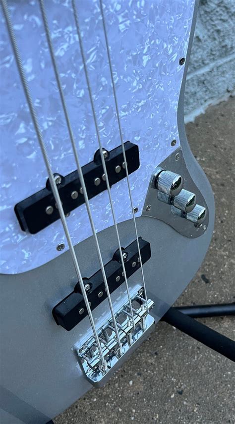 Gamma Custom J23 04 Beta Model Quicksilver Metallic Gamma Bass Guitars