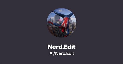 Nerd Edit Instagram Tiktok Linktree