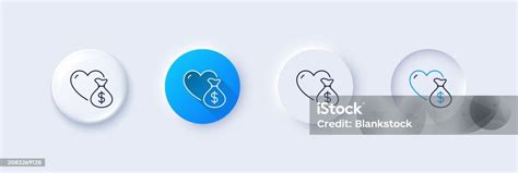 기부 라인 아이콘입니다 돈 자선 기호입니다 선 아이콘 벡터 3차원 형태에 대한 스톡 벡터 아트 및 기타 이미지 3차원 형태 건강관리와 의술 고급 Istock