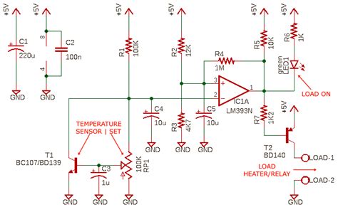 Electronic Thermostat Schematic Diagram
