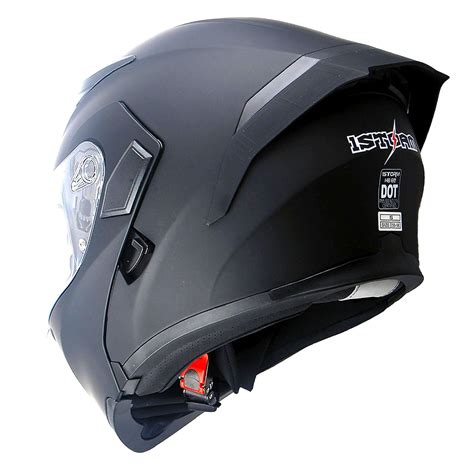 Motorcycle Modular Full Face Helmet Bike Flip Up Dual Visor Sun Shield Hb89 Matt