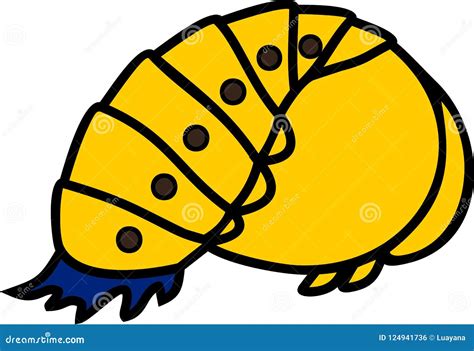 Cartoon Pupa Of The Butterfly Vector Illustration Cartoondealer Com