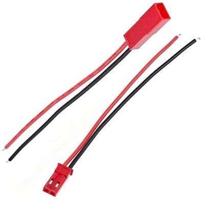 JST 2Pin Red Connector 2 54mm Pitch Male To Female Plug Wire Harness Best Custom Cable Assembly