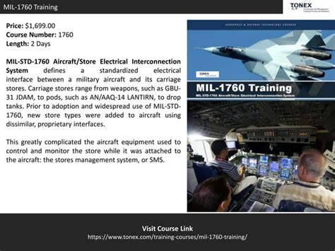 Mil 1760 Aerospace And Defense Engineering Training Tonex Training Ppt