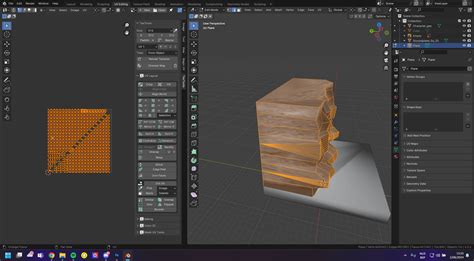 how do i correctly unwrap such irregular objects as this cliff images are very stretched and i