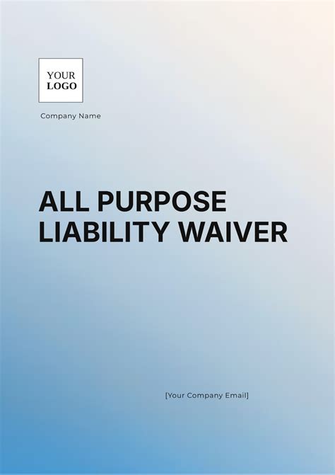 Free Waiver Templates To Edit Online And Print