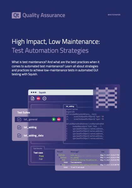 High Impact Low Maintenance Test Automation Strategies Provided By Qt Group Cmcrossroads