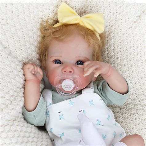Amazon Com Wooroy Realistic Reborn Baby Dolls Girl Inch Lifelike Baby Doll With Blonde