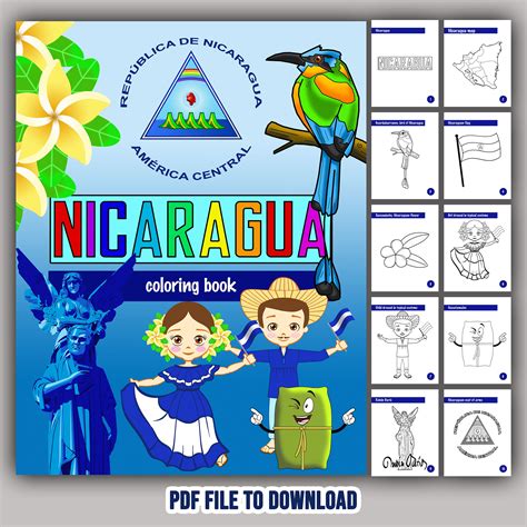 Nicaragua Coloring Pages 2025