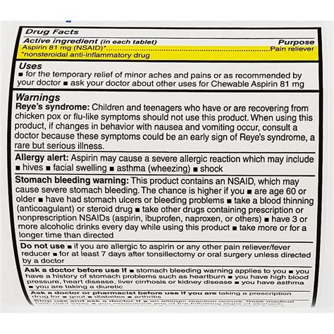 Aspirin Low Dose 1000 Chewable Tablets Hargraves Online Healthcare