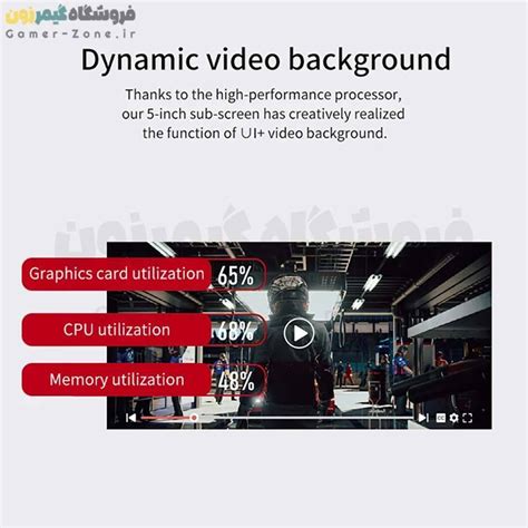 مانیتور 5 اینچی وضعیت سیستم با قابلیت نمایش انیمیشن و تصاویر متحرک مدل Wownova 5inch Ips Usb