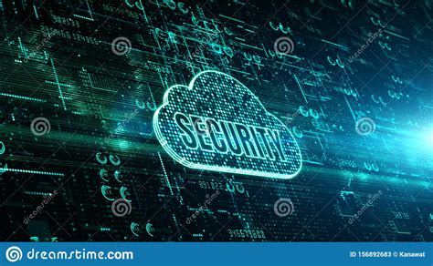 Technology Network And Data Connection Secure Data Network Digital Cloud Computing Cyber