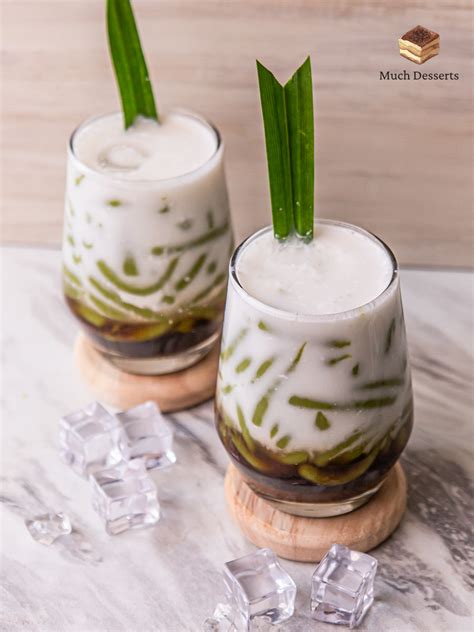 Ice Cendol Indonesian Traditional Beverage Much Desserts