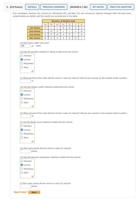 Solved Ranied Hatbts Are Talled And The Resuls Are