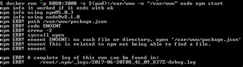 Nodejs Packagejson Not Found While Running Inside Docker Stack Overflow