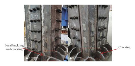 Failure Modes Of Pseudostatic Specimens A Specimen I 1 B Specimen Download Scientific