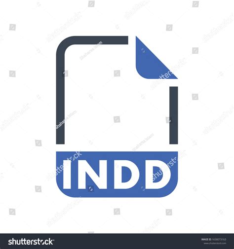 Indd File Format Icon Vector Graphics Stock Vector Royalty Free 1658073163