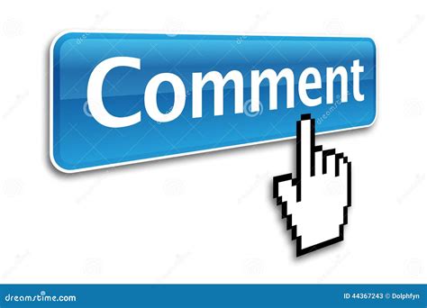 Comment Button Stock Illustration Illustration Of Message 44367243