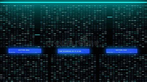 Abstract Technology Digital Binary Number Data Sampling Selection Hud