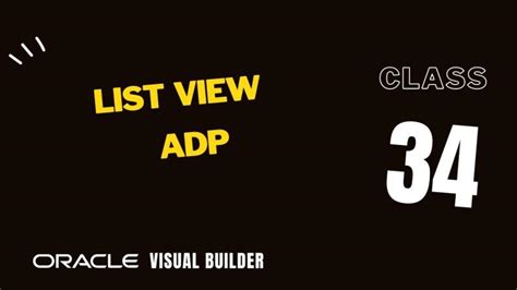 Beenum Learning On Linkedin 34 List View Component Array Data Provider Adp In Oracle Visual
