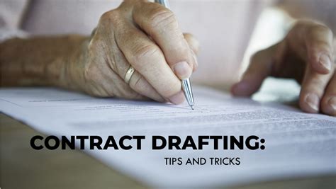 Contract Drafting Tips And Tricks
