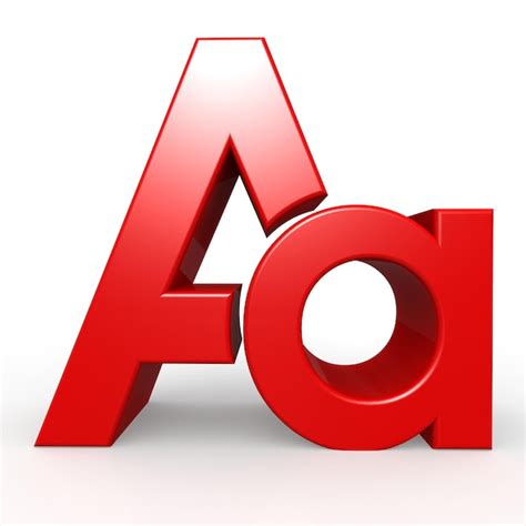 Premium Photo Upper And Lower Case A Together