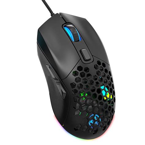 Uhuya Gaming Mouse Wired Gaming Mouse 7200 Dpi Programmable Wired Gaming Mouse Mice Led Rgb