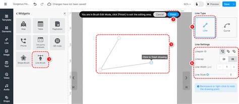 Draw Lines With The Line Brush Fliphtml5