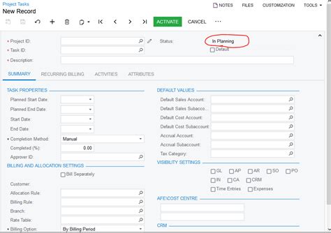 Project Task What Are The Values For Internal Field Taskstatus Community