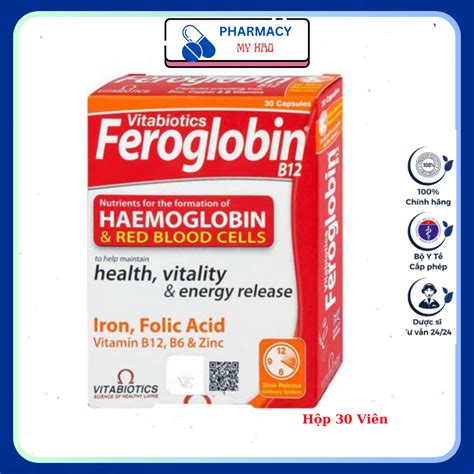 Vitabiotics Feroglobin B12 Iron Supplement And Increase Hematopoiesis
