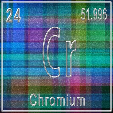 Premium Photo Chromium Chemical Element Sign With Atomic Number And