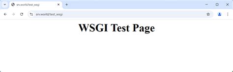 Centos Stream 10 Apache D Configure Modwsgi Server World
