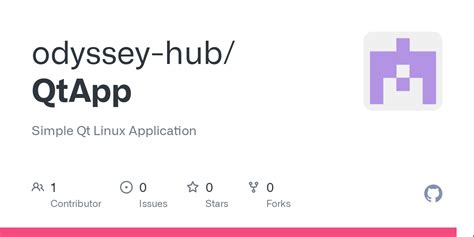 GitHub Odyssey Hub QtApp Simple Qt Linux Application
