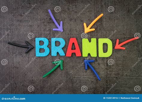 brand marketing or advertising to promote company or product value concept multi color arrows
