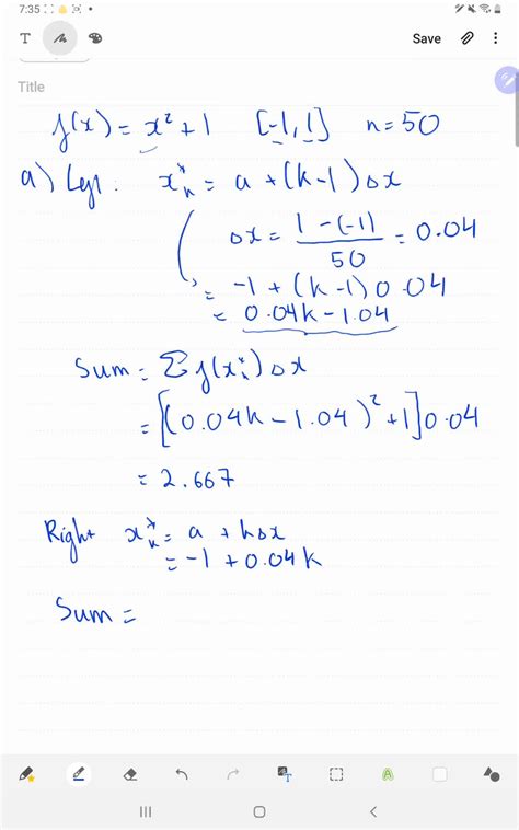 SOLVED Calculate The Riemann Sum Suggested By Each Figure