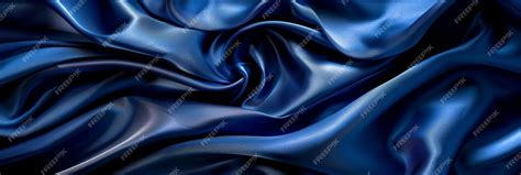 Premium Photo Tranquil Blue Silk Waves Gentle Flowing Fabric In Calming Abstract Background