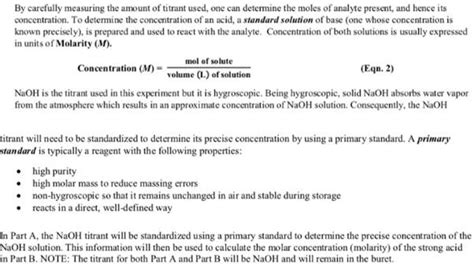 Solved Volumetric Analysis Formal Lab Report How To Write The Answer Transtutors